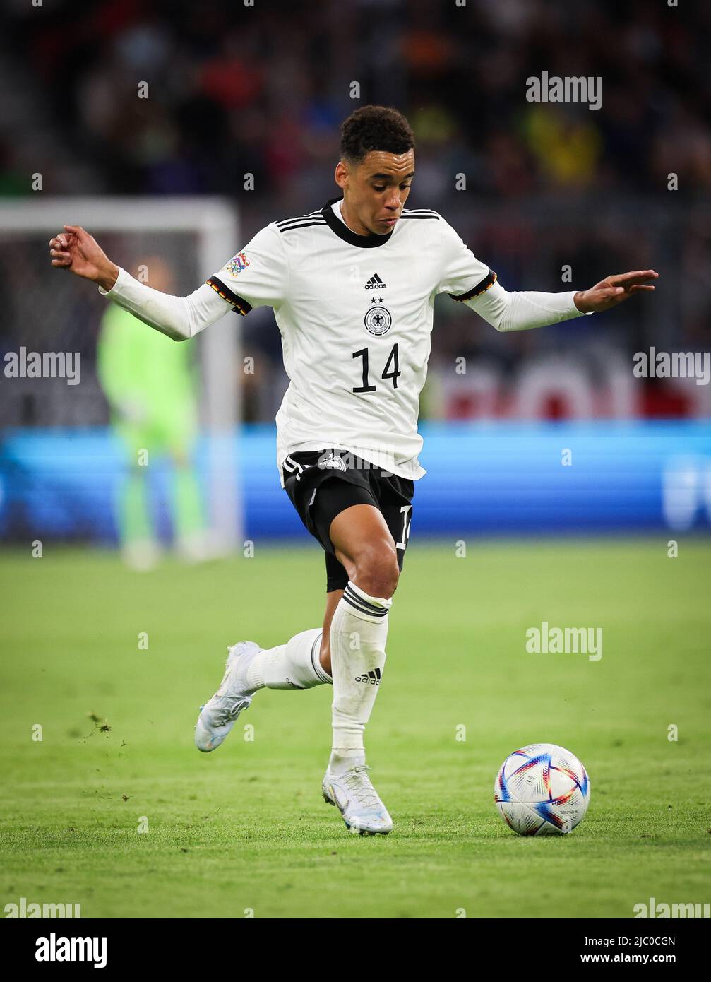 Munich, Germany. 08th June, 2022. Soccer: Nations League A, Germany ...