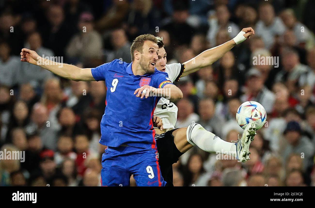 Munich, Germany. 08th June, 2022. Soccer: Nations League A, Germany - England, Group Stage ...