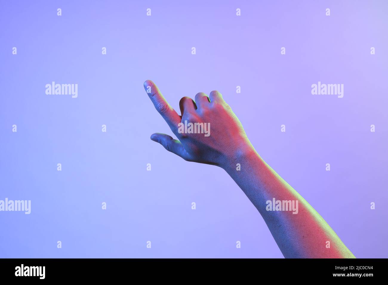 The Asian man s hands under the vivid color lighs Stock Photo - Alamy