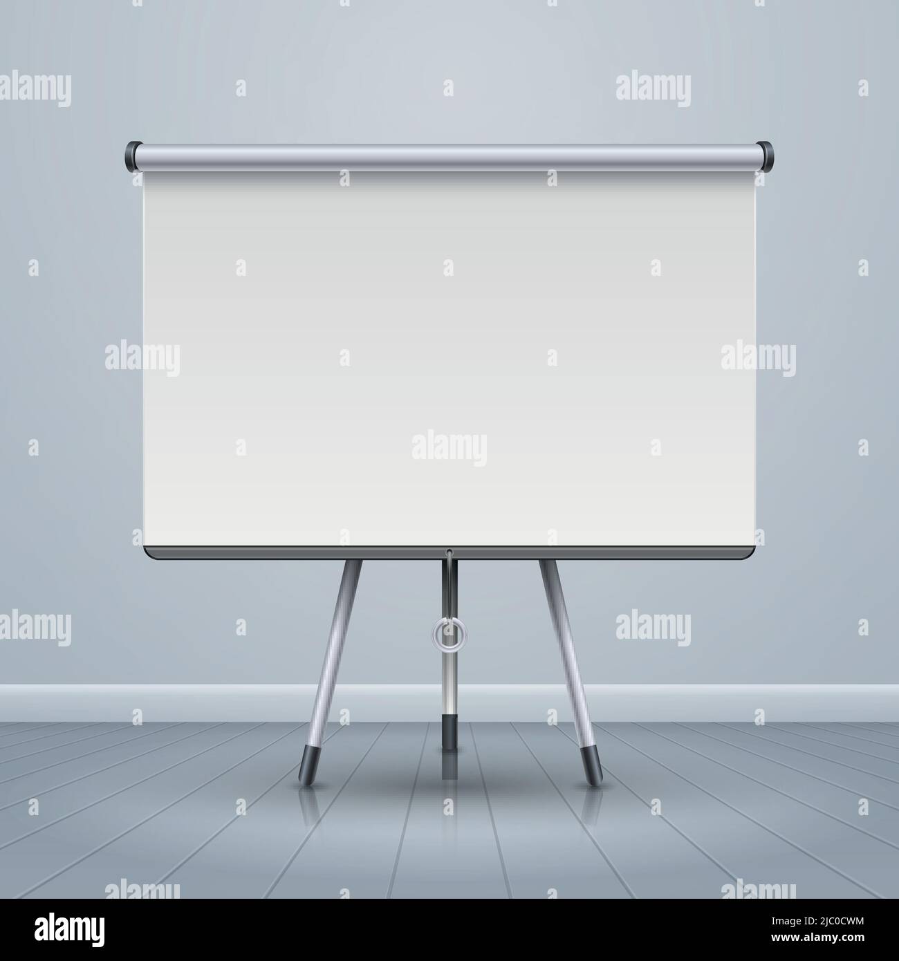 Whiteboard projector presentation screen vector illustration. Screen ...