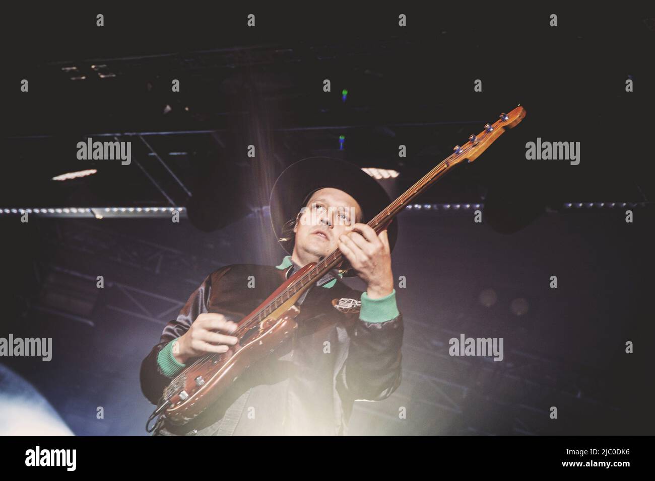 Win Butler of Arcade Fire Rock band performs live on stage at Haven ...