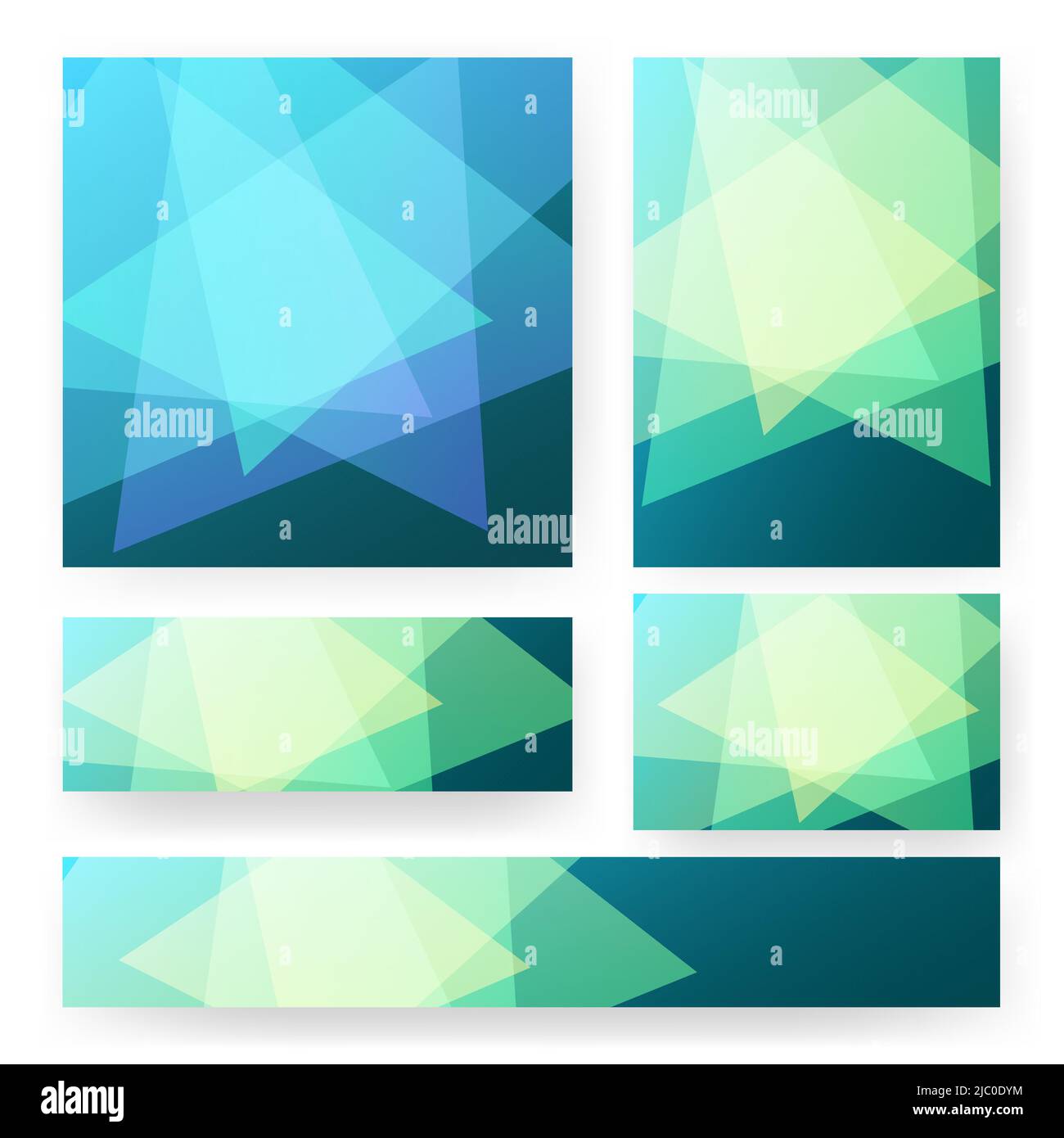 triangle patch pattern banner set templates Stock Vector Image & Art ...