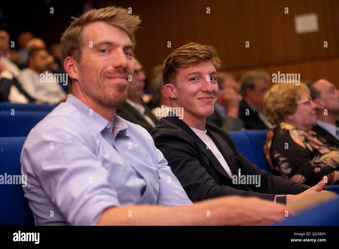 rower Tim Brys and athlete Jorre Verstraeten pictured during the annual ...