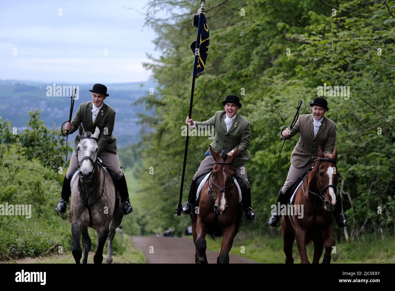 Hawick, UK. 09th June, 2022. Hawick Cornet 2022, Greig Middlemass ...