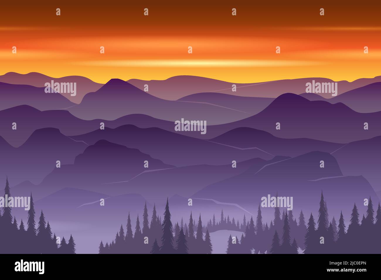 Mountains seamless backgroun . nature landscape vector design ...