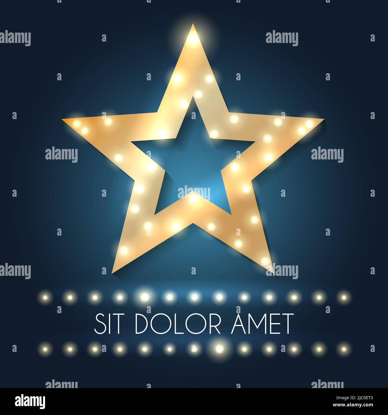 Hollywood Lights Vector
