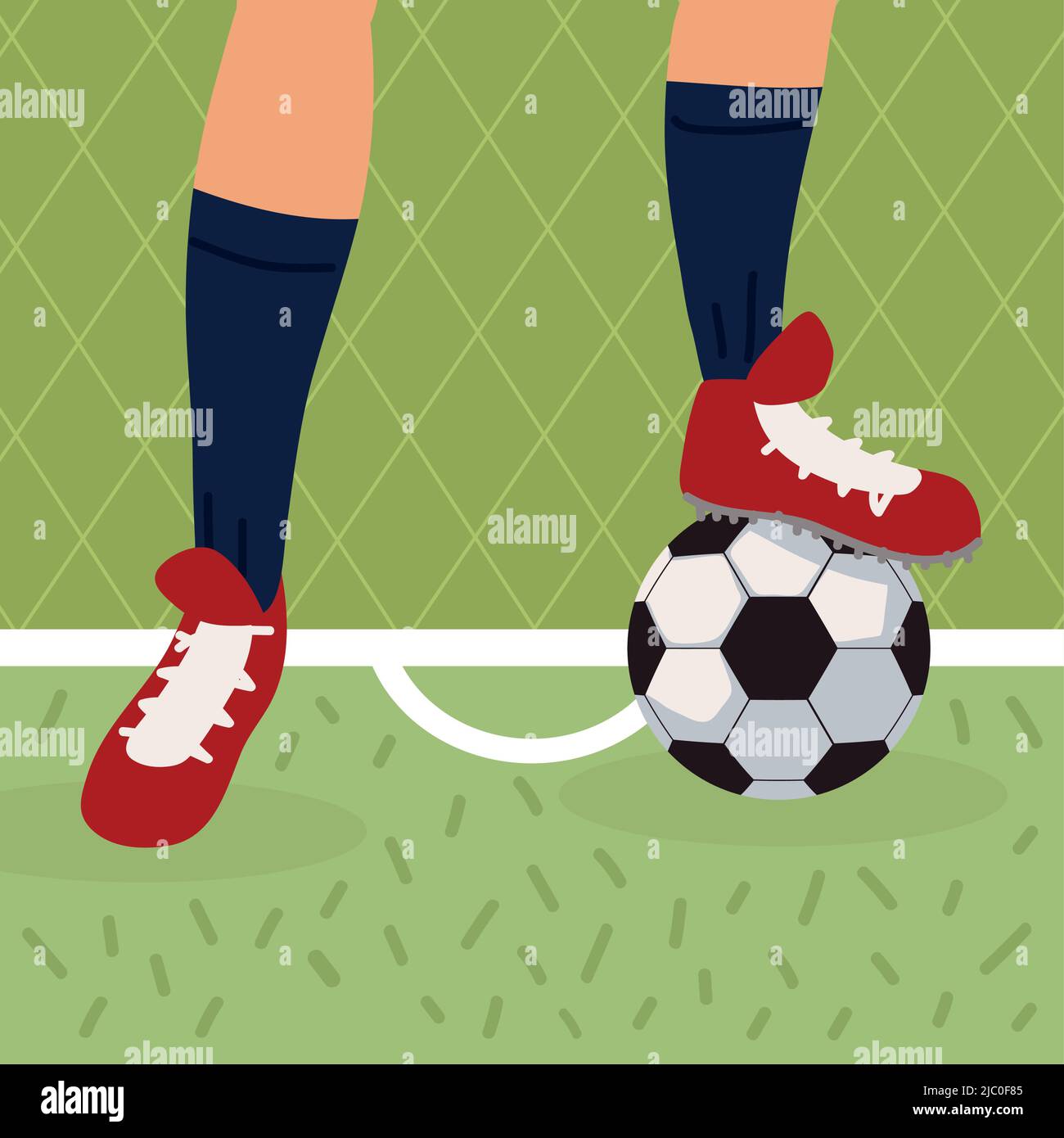 Soccer player legs Stock Vector Images - Alamy