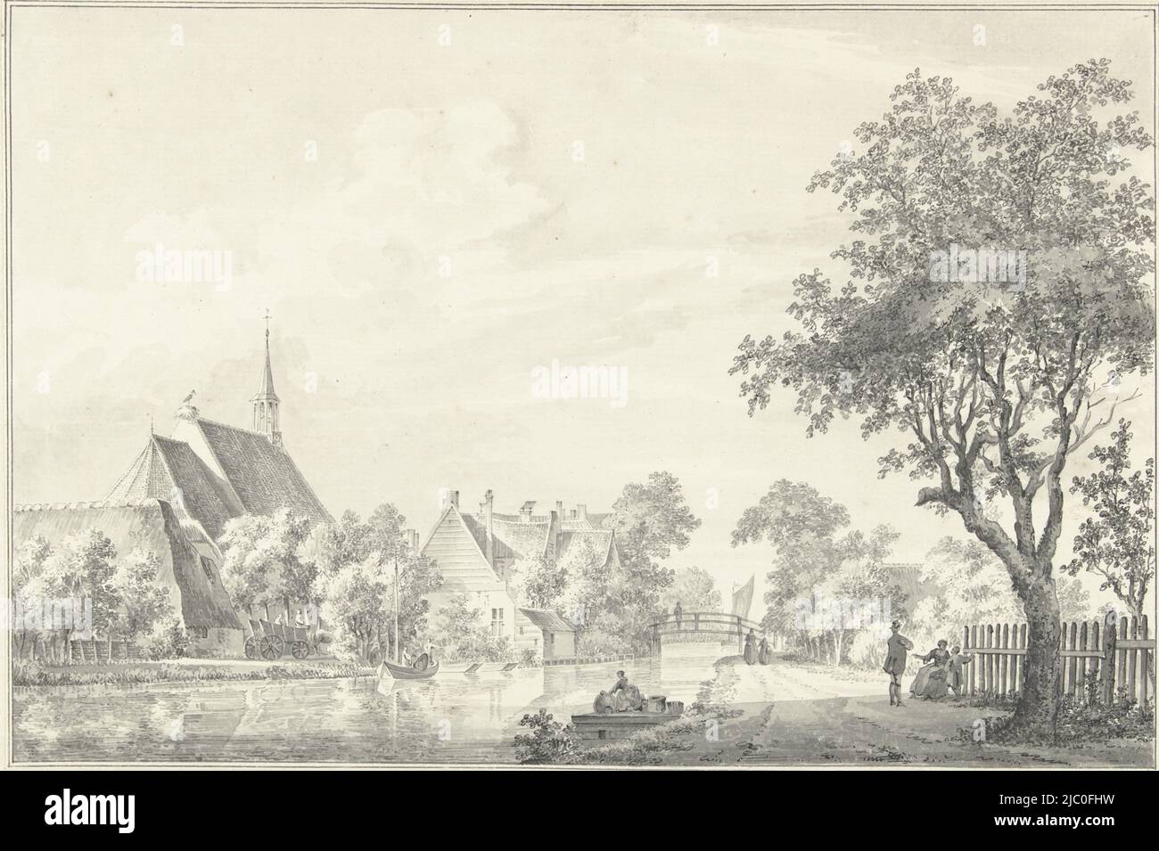 View of Miller Count, draughtsman: Paulus van Liender, 1756 - 1757 ...