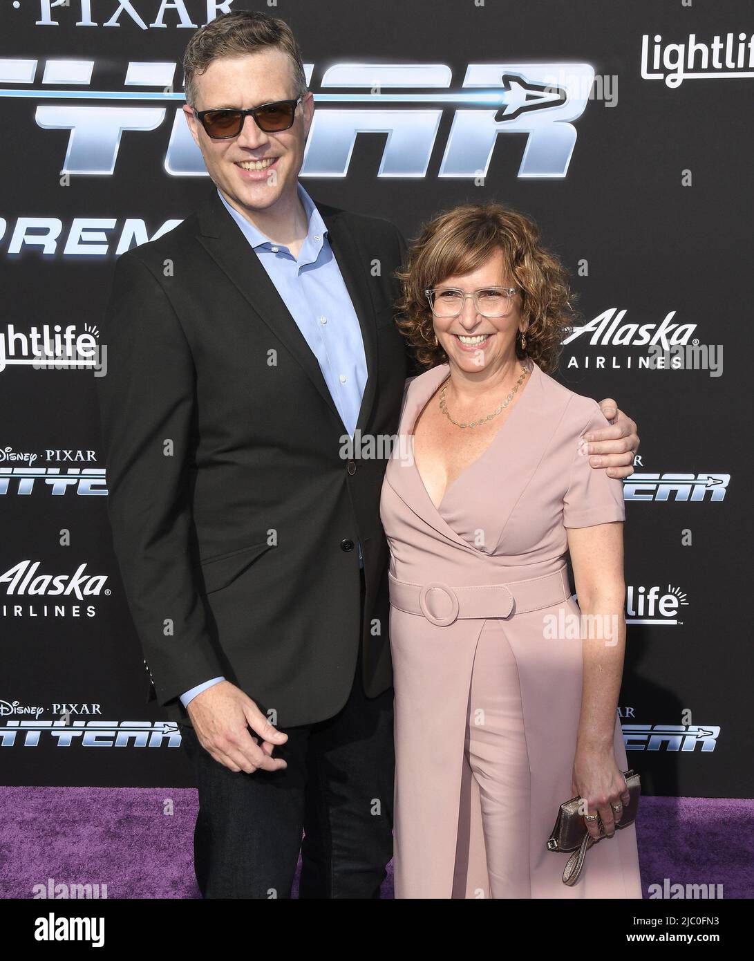 Hollywood, US, June 8, 2022, (L-R) Angus MacLane and Galyn Susman at Disney And Pixar's ...