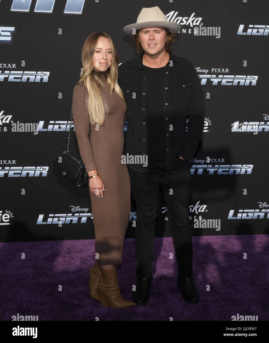 Hollywood, US, June 8, 2022, (L-R) Skyler Shaye and Christian Lopez at ...