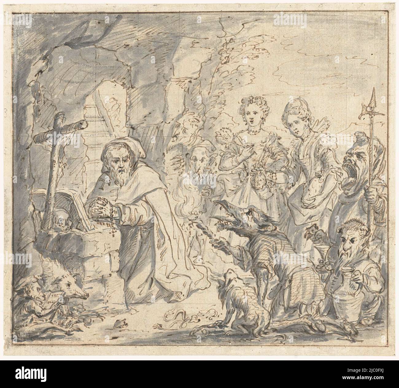 The temptation of St. Anthony, David Teniers (II), draughtsman ...