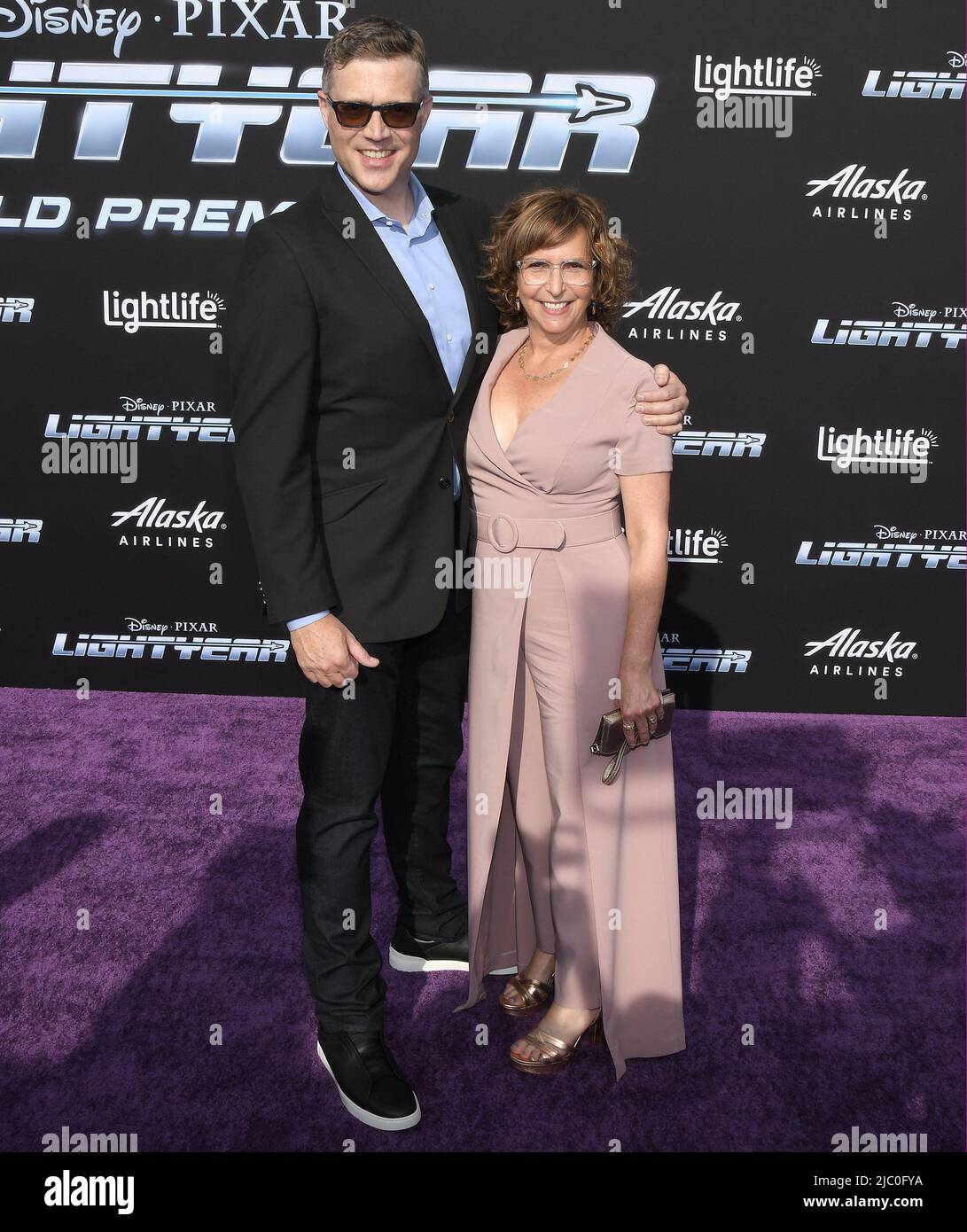 Los Angeles, USA. 08th June, 2022. (L-R) Angus MacLane and Galyn Susman ...