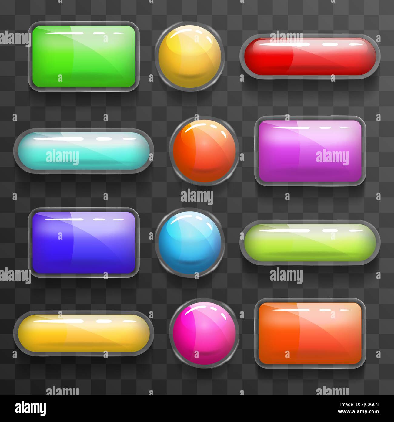 Clear plastic buttons hi-res stock photography and images - Alamy