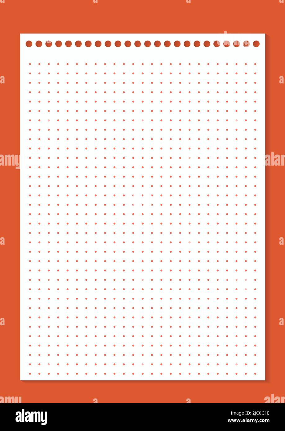 Grid paper. Dotted grid on white background. Abstract dotted ...