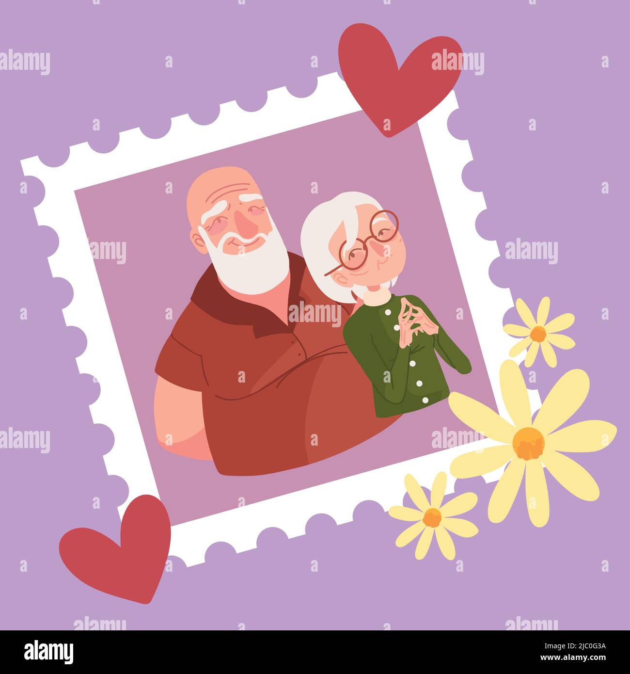 grandpa and grandma picture Stock Vector Image & Art - Alamy