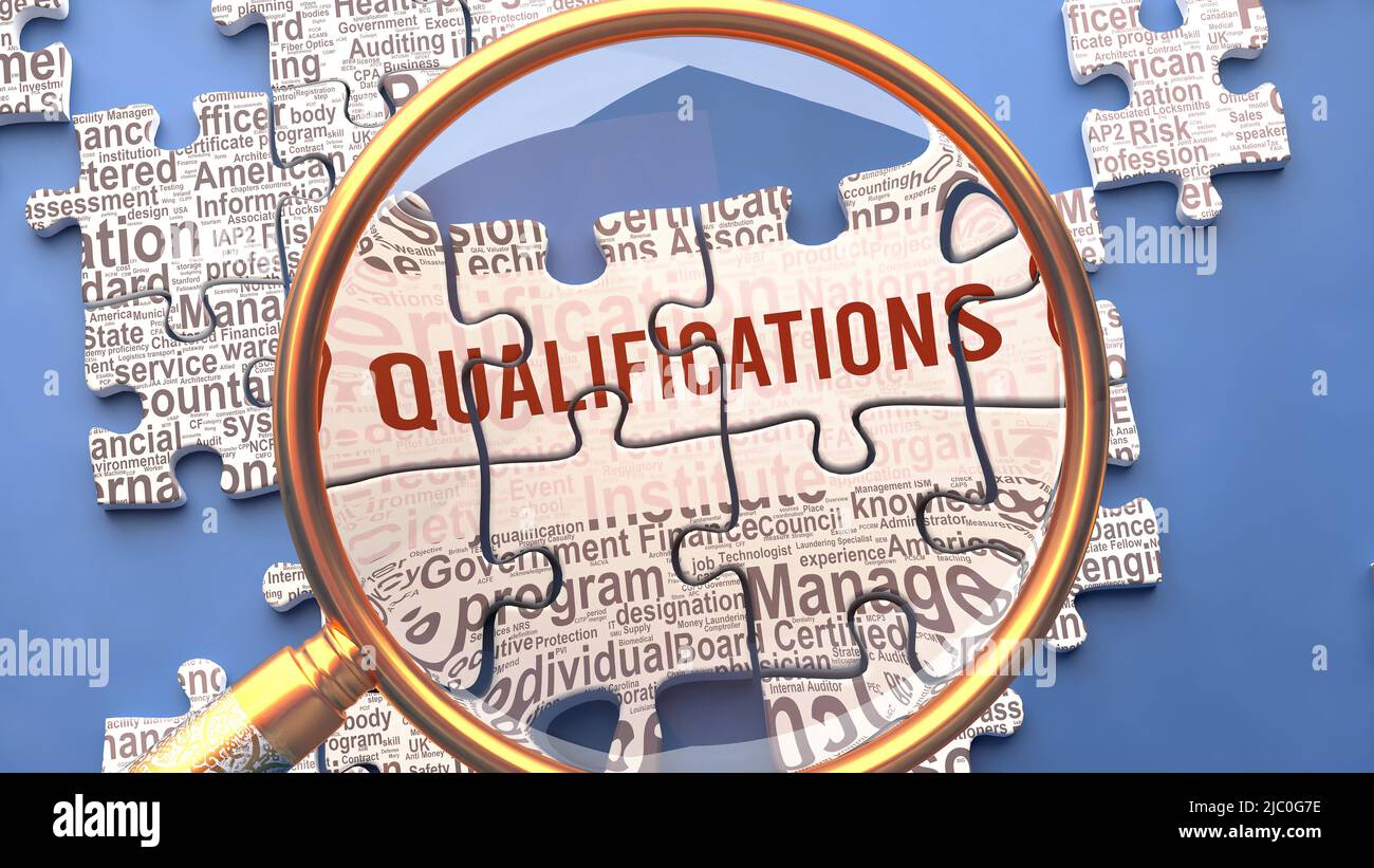 Qualifications as a complex and multipart topic under close inspection ...