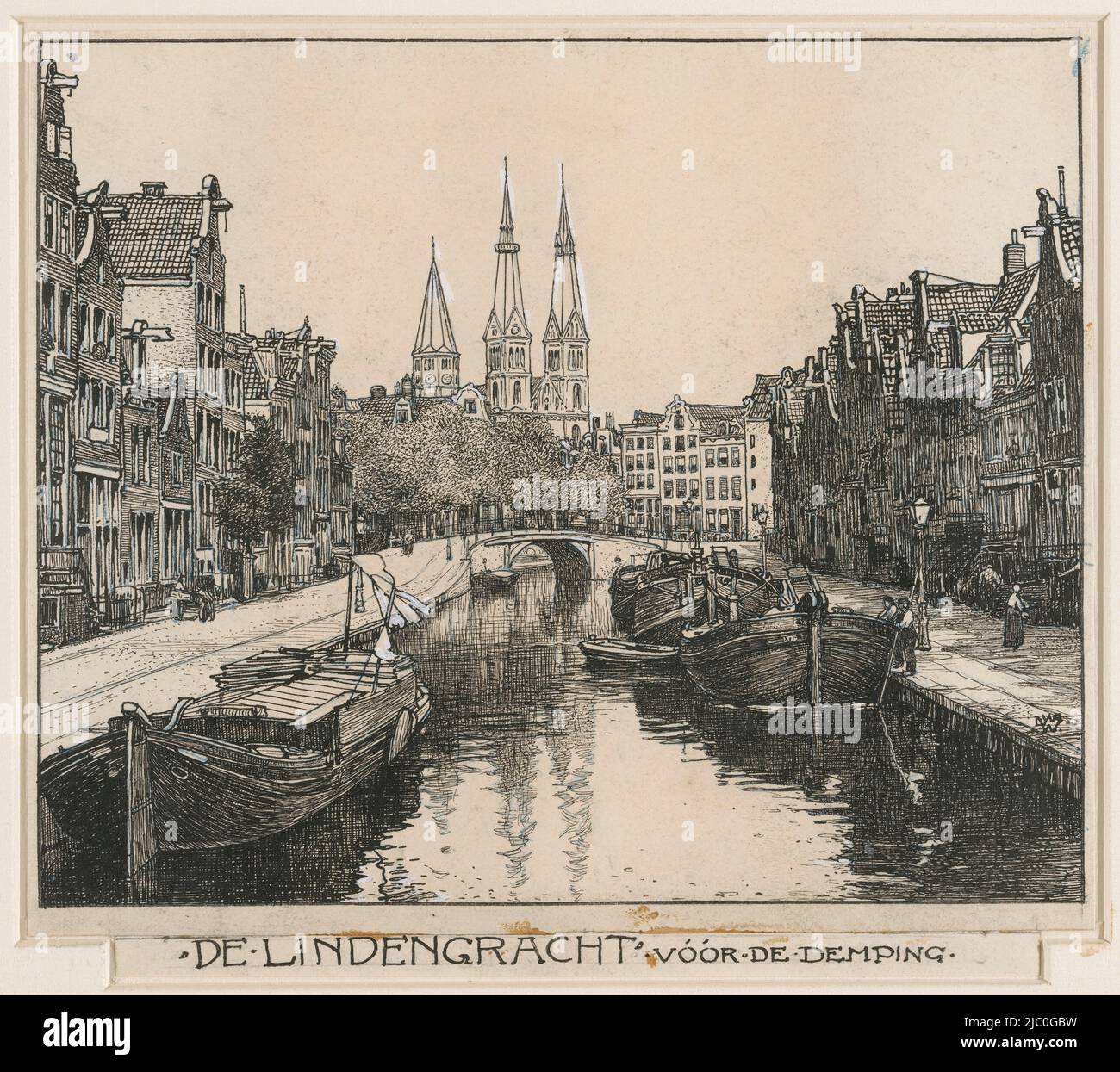 The Lindengracht in Amsterdam, for the damping, draughtsman: Willem ...