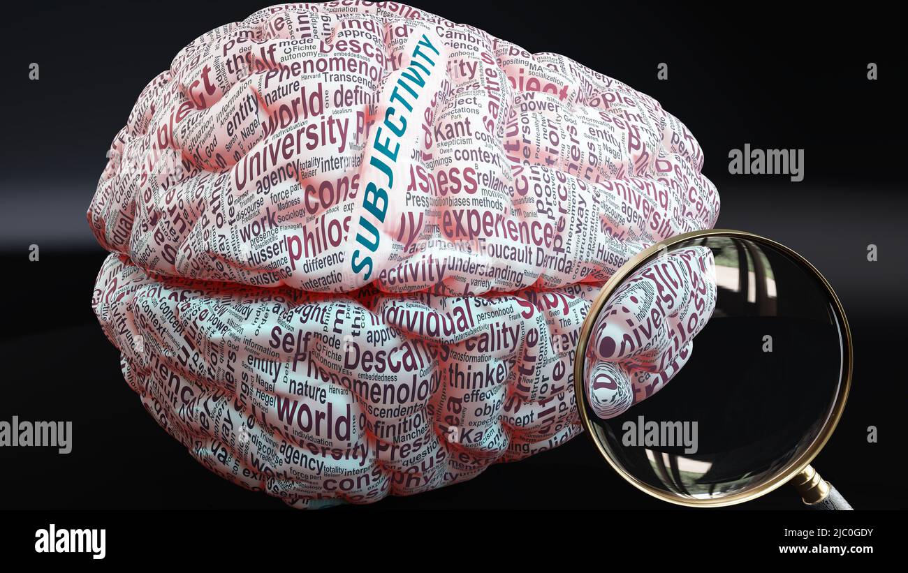 Subjectivity And Human Mind Hundreds Of Crucial Concepts Related To Subjectivity Projected
