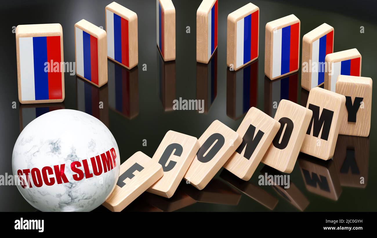 Russia and stock slump hi-res stock photography and images - Alamy
