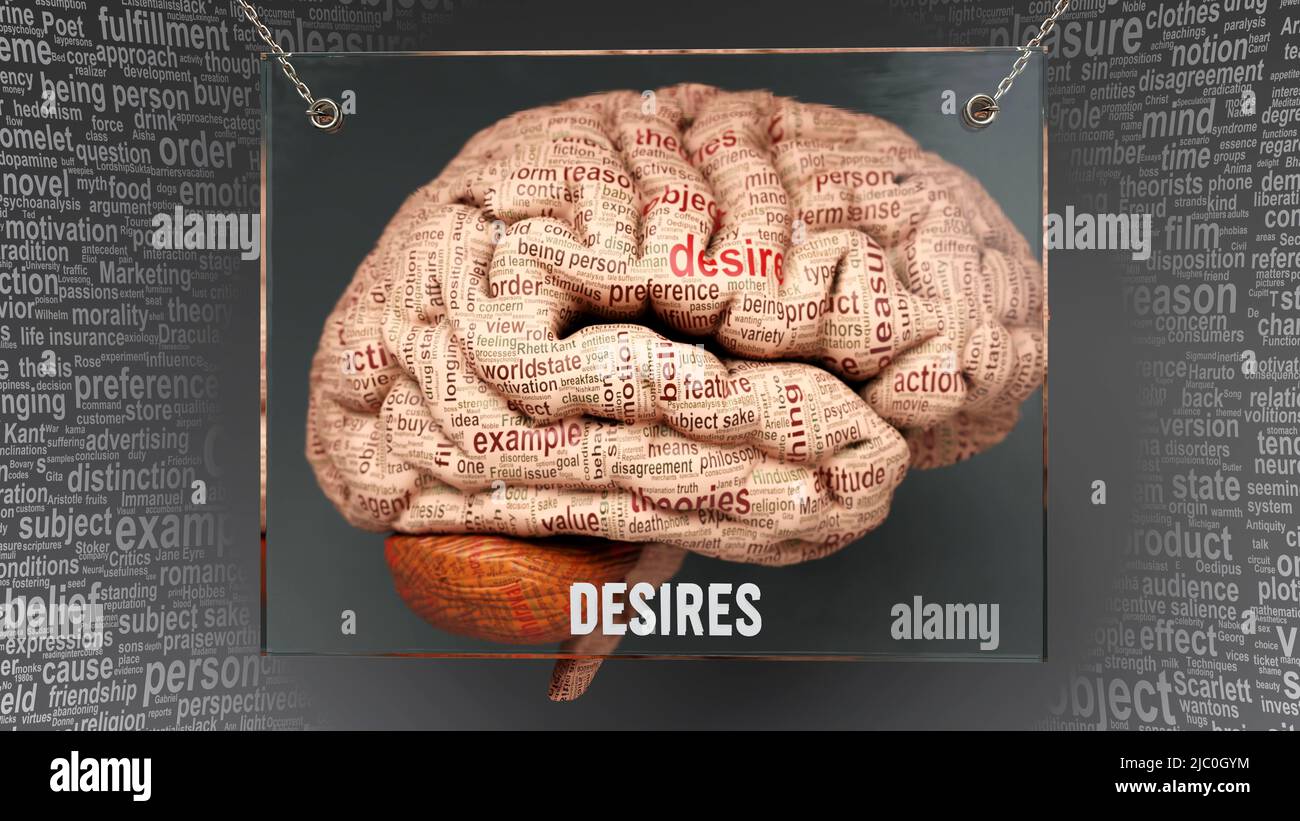 Desires in human brain - dozens of important terms describing Desires ...