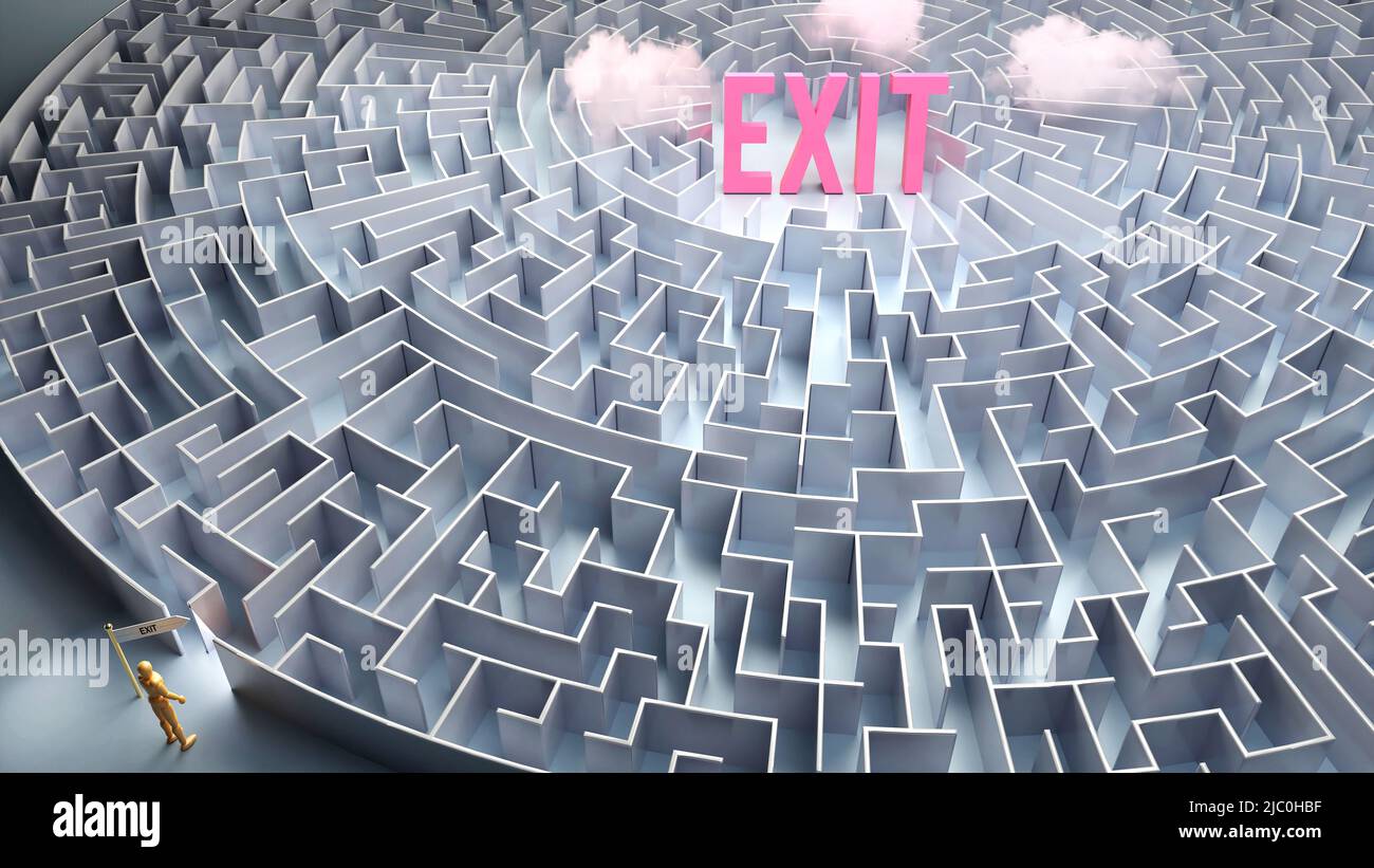 Exit and a difficult path, confusion and frustration in seeking it ...