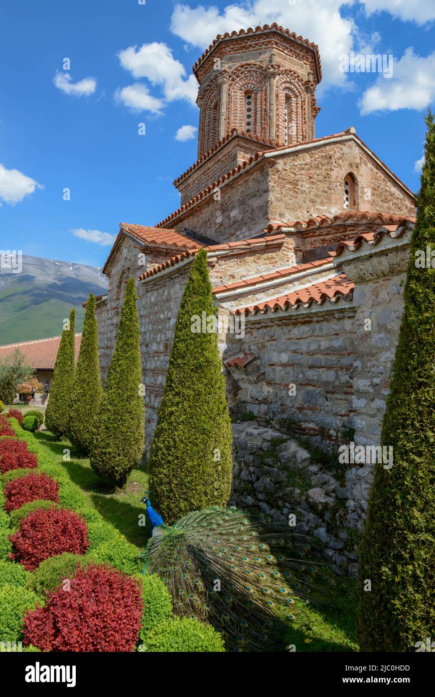 View at the monastery of Saint Naum on Macedonia Stock Photo - Alamy