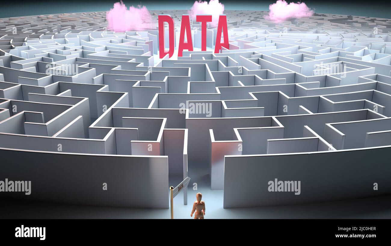 Complicated journey to data hi-res stock photography and images - Alamy