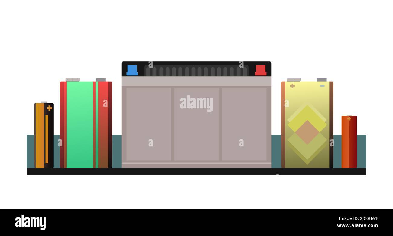 Auto Battery Energy source. Electricity accumulator. Galvanic cell ...