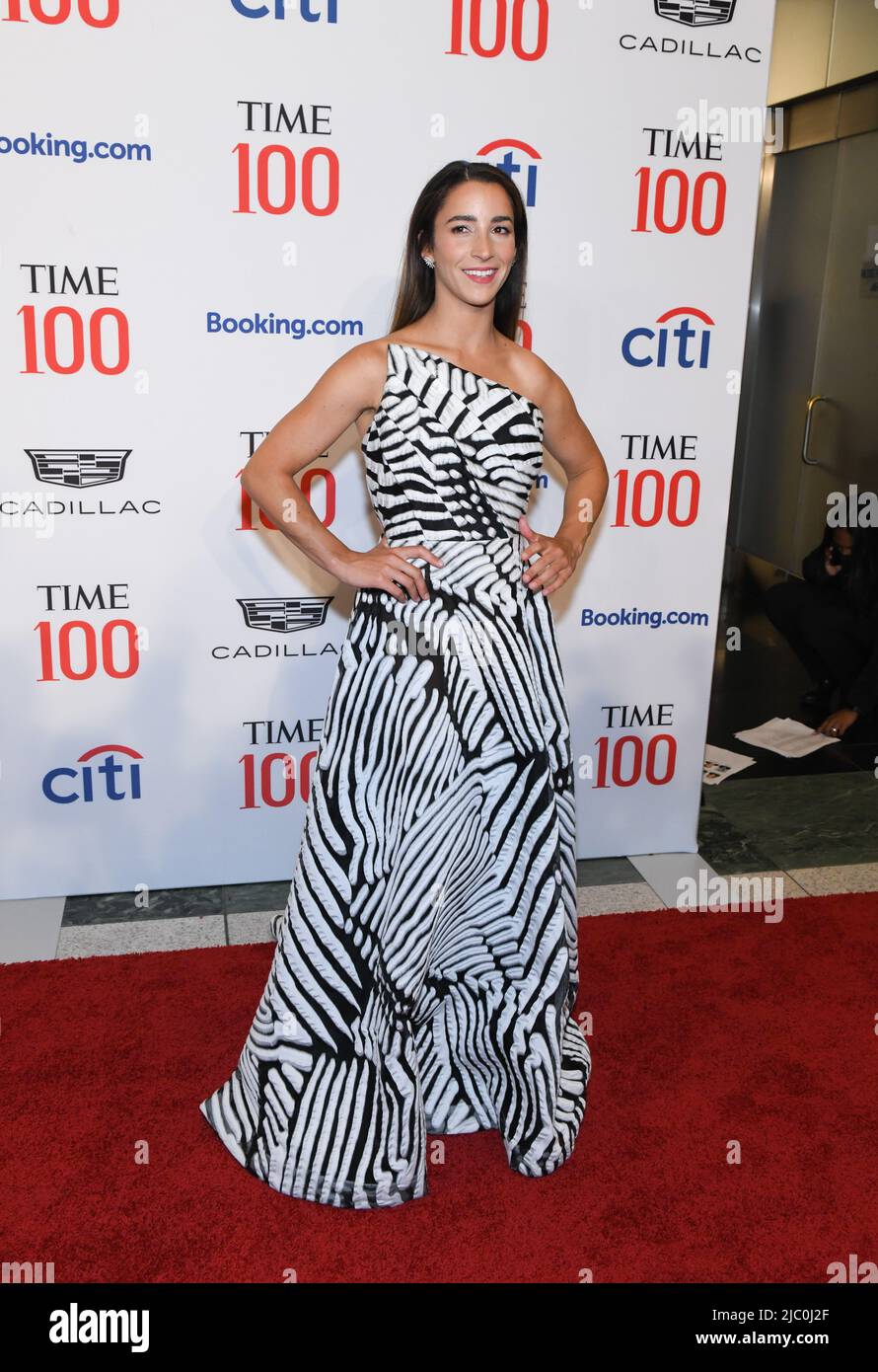 New York City. June 08, 2022, Aly Raisman attends the 2022 Time100 Gala ...