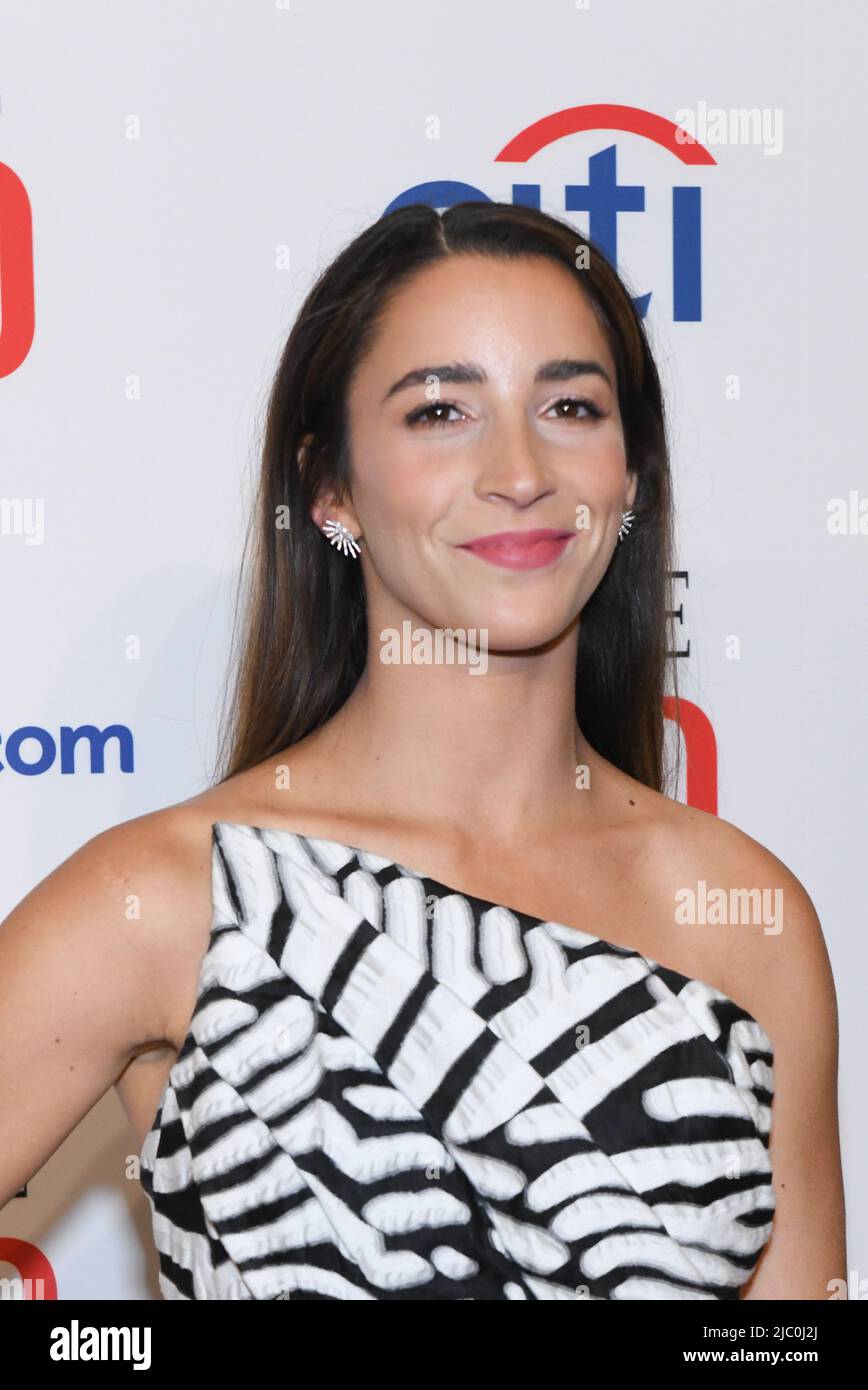 New York City. June 08, 2022, Aly Raisman attends the 2022 Time100 Gala ...