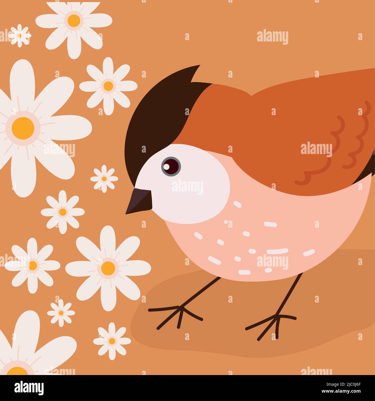 bird and flowers Stock Vector Image & Art - Alamy