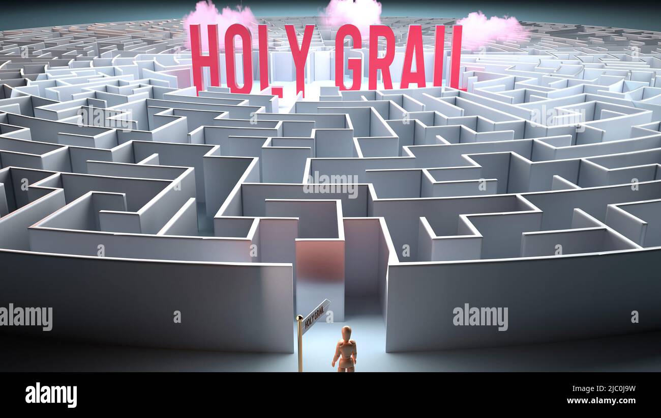 Complicated journey to holy grail hi-res stock photography and images ...