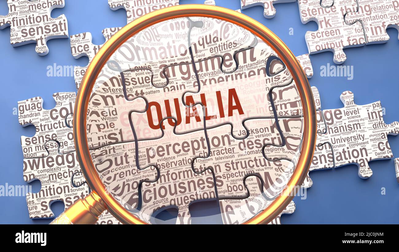 Qualia as a complex and multipart topic under close inspection ...
