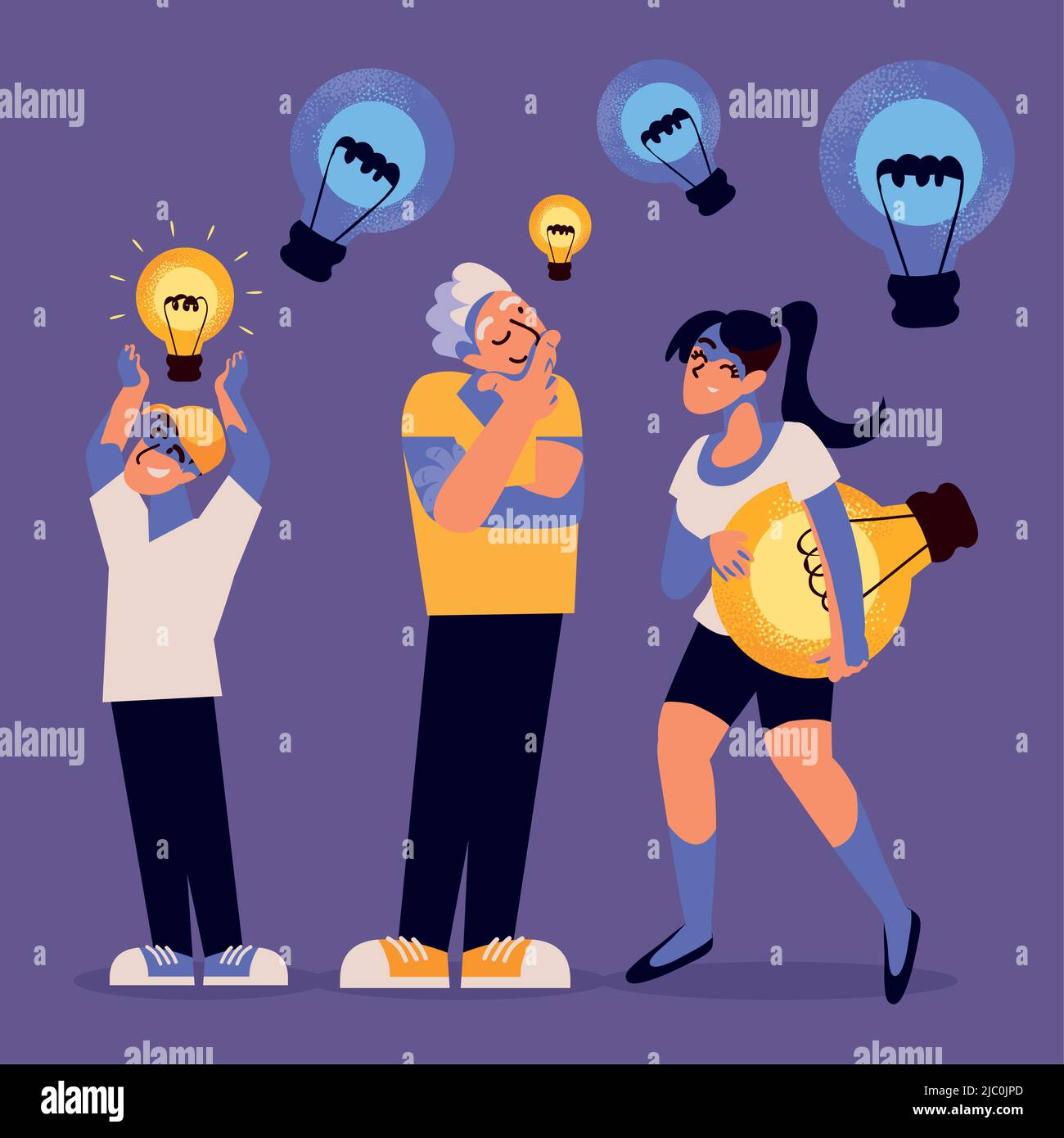 creative people with idea Stock Vector Image & Art - Alamy