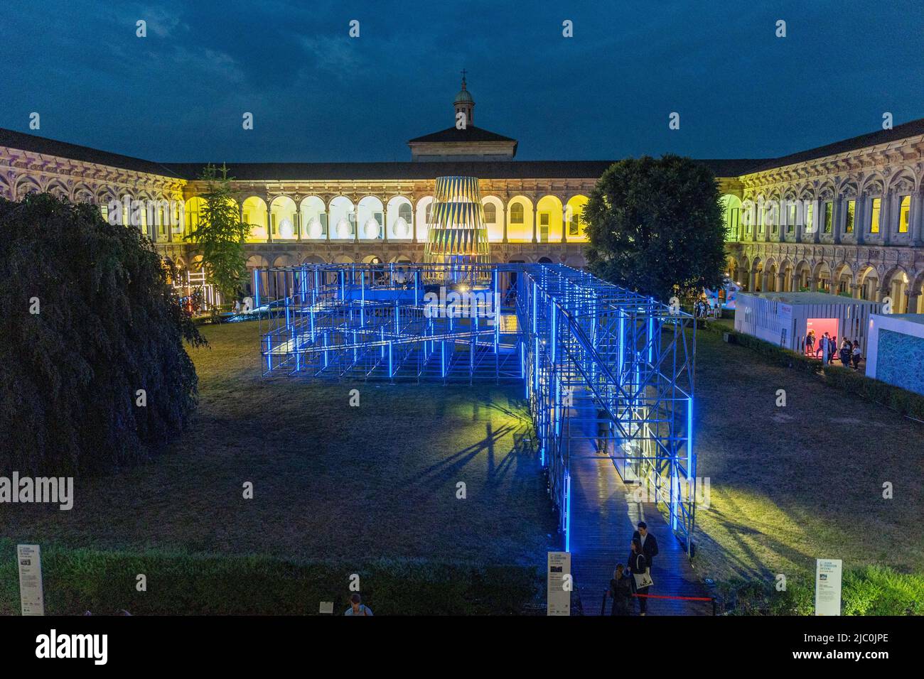 Milan, Italy - june 8 2022 -Fuorisalone design week at University ...