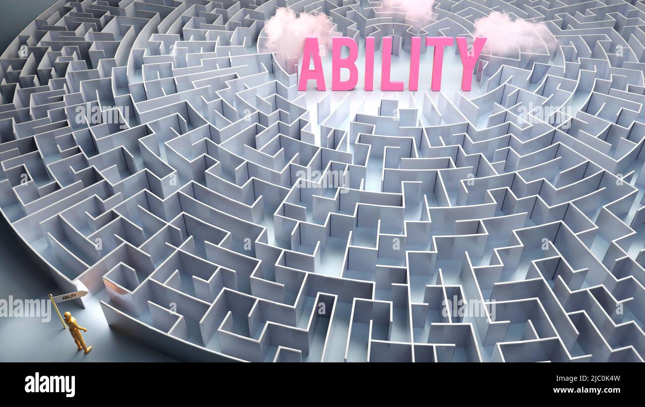 Ability and a difficult path hi-res stock photography and images - Alamy