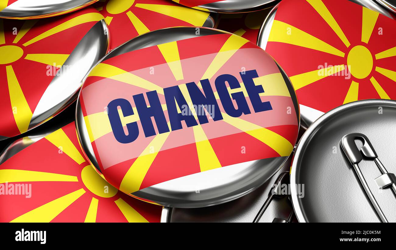 Change in Republic of North Macedonia - national flag of Republic of ...