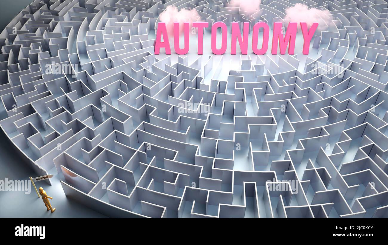 Hard journey that leads to autonomy hi-res stock photography and images ...