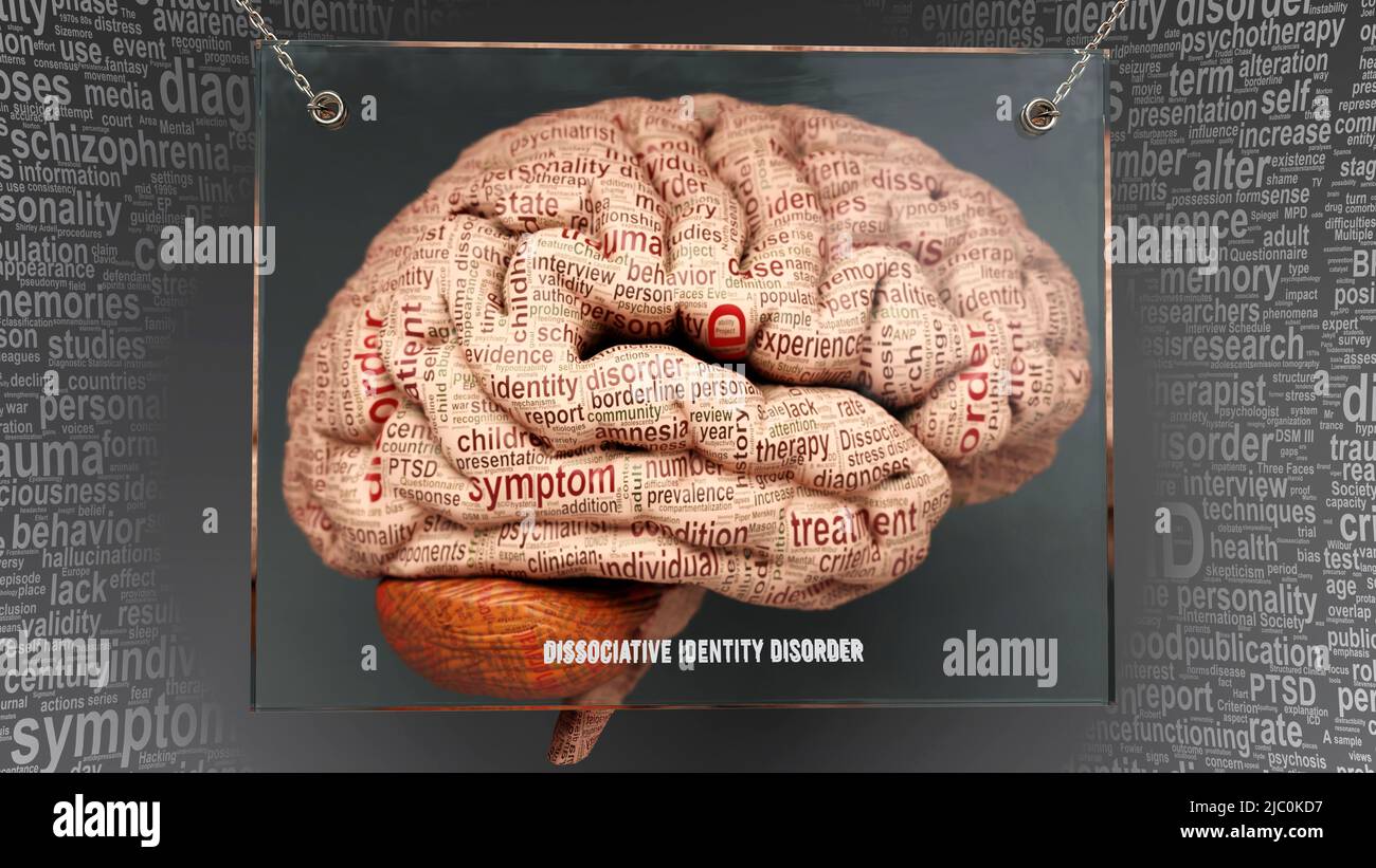 Dissociative identity disorder in human brain - dozens of terms ...