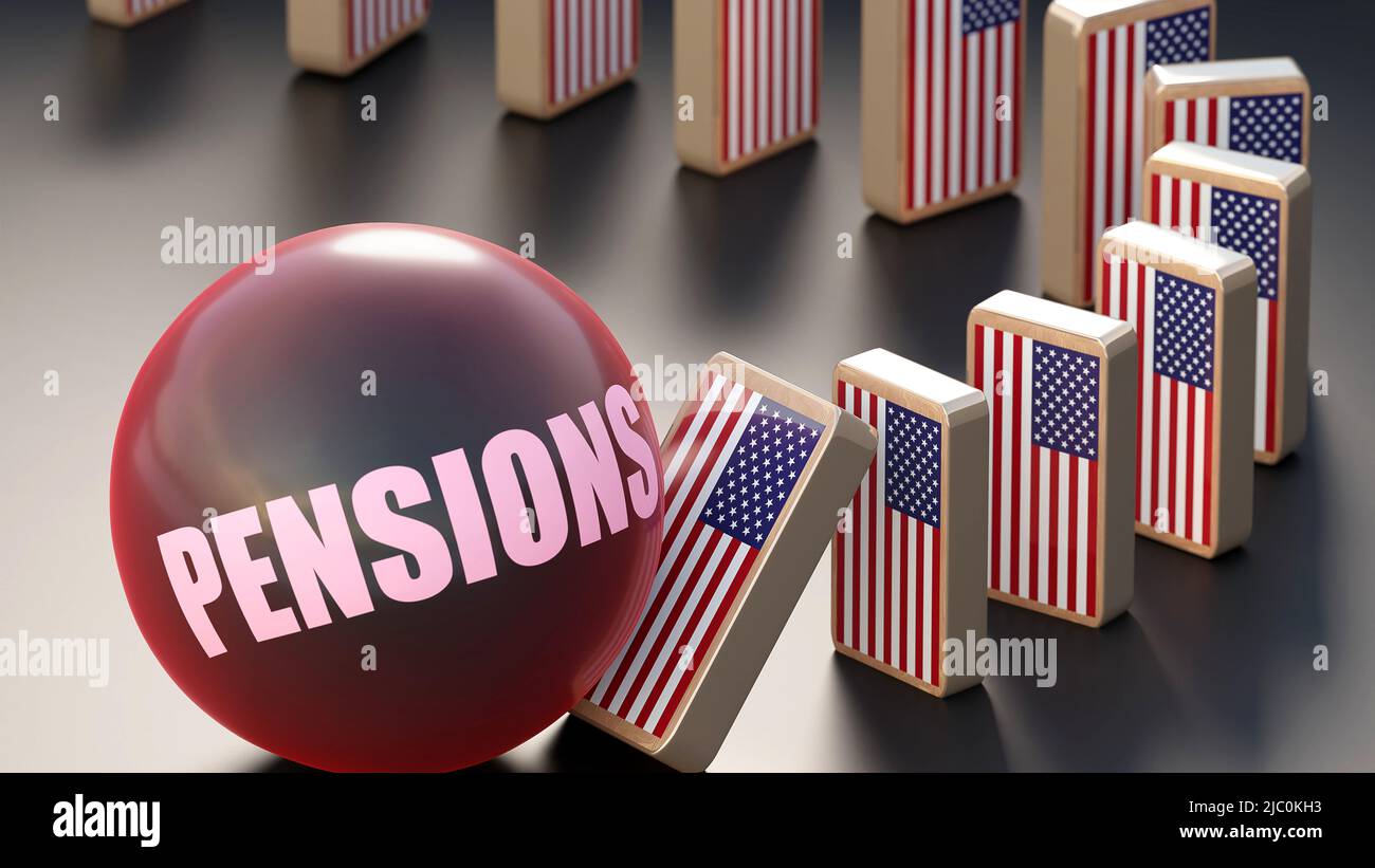 USA America and pensions, causing a national problem and a falling ...