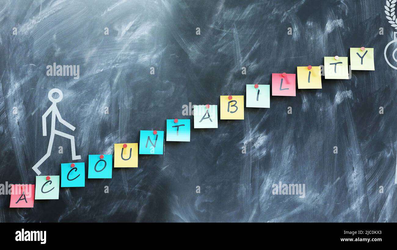 Accountability make steps to success hi-res stock photography and ...