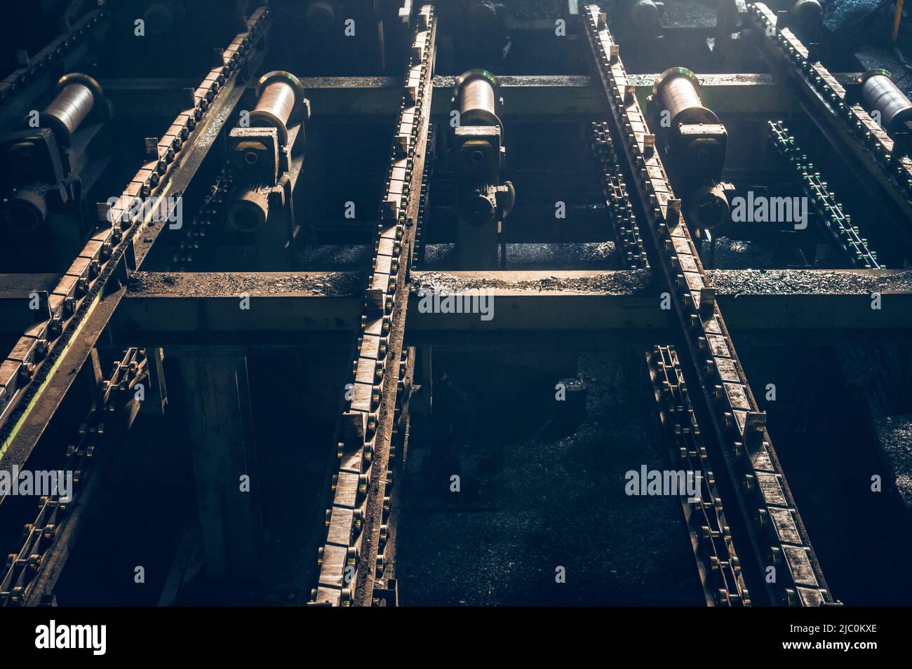 Process of cooling ready steel pipes on Iron and Steel Factory or Pipe ...