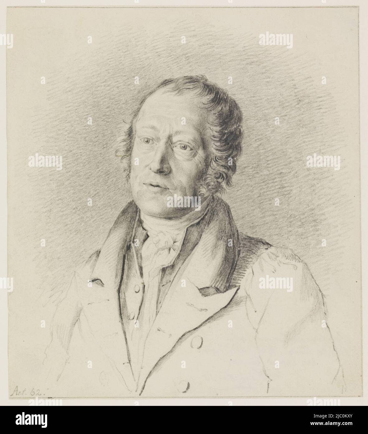 Self-portrait of Gerrit Lamberts, draughtsman: Gerrit Lamberts, 30-May ...