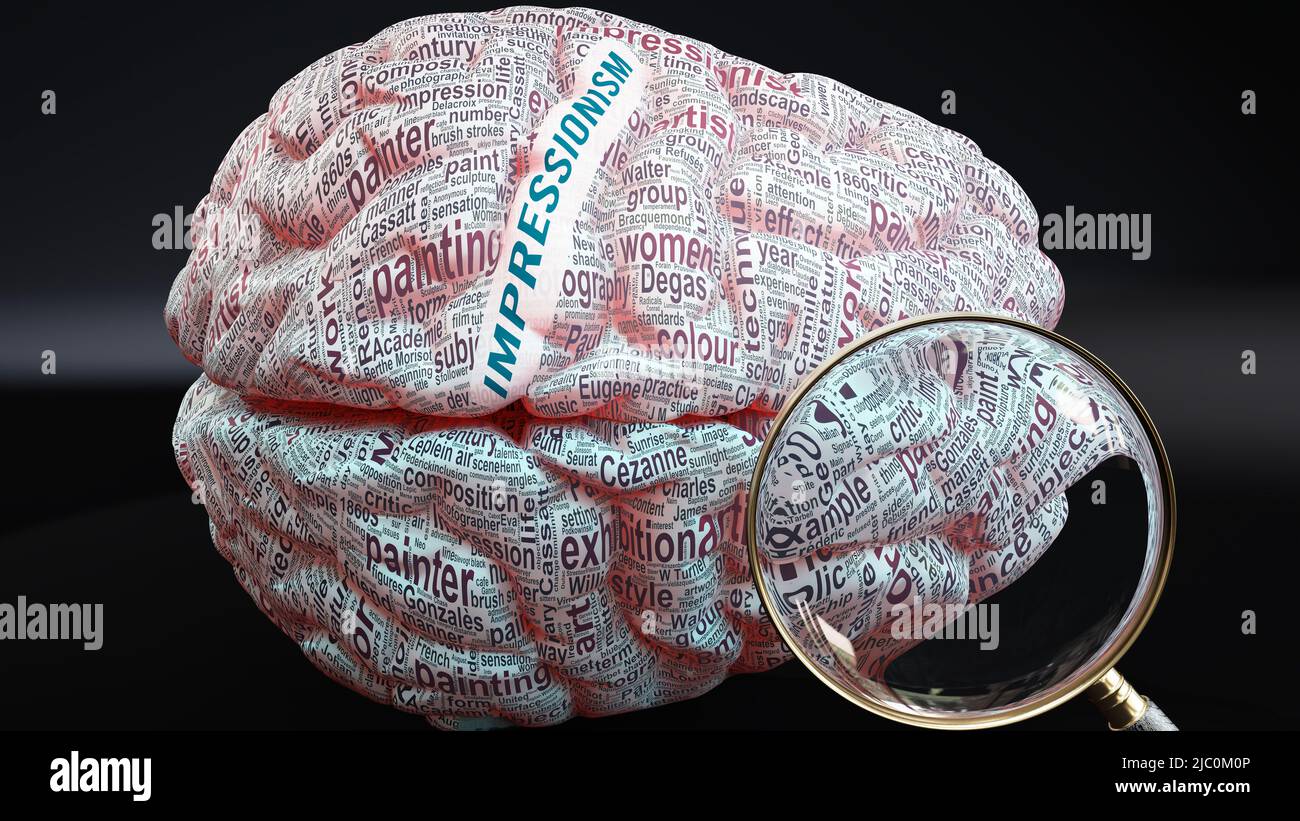 Impressionism in human brain hi-res stock photography and images - Alamy