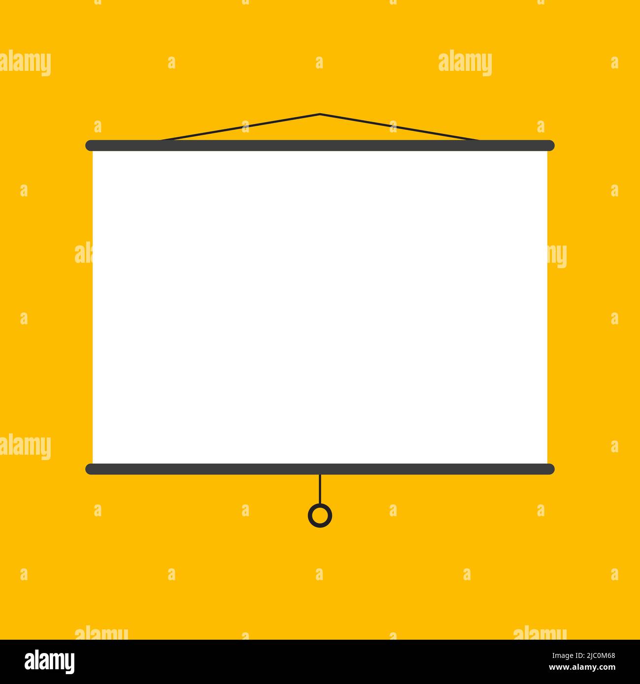 Hanging presentation screen for cinema, movie, game, education, and ...