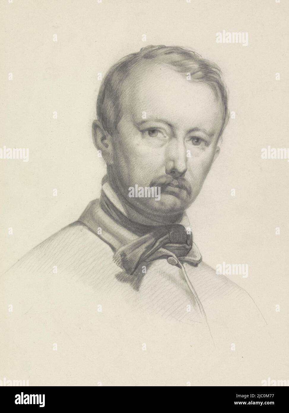 Self-portrait of Jan Hendrik van de Laar, draughtsman: Jan Hendrik van ...