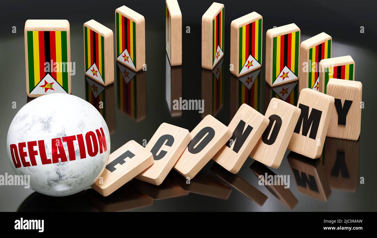 Zimbabwe and deflation, economy and domino effect - chain reaction in ...