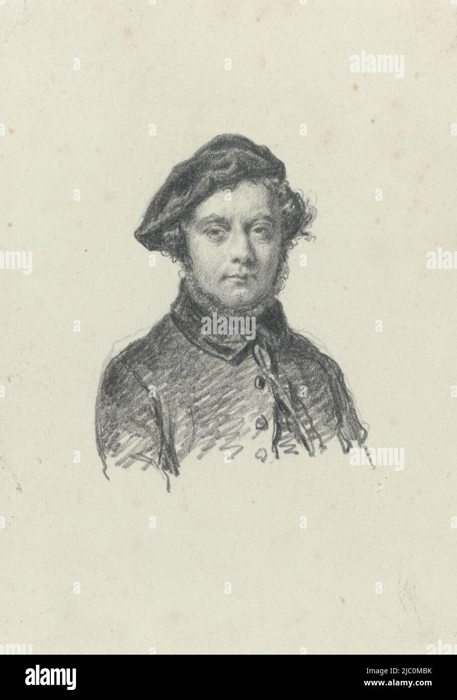 Self-Portrait of the painter Charles Ferdinand Venneman, draughtsman ...