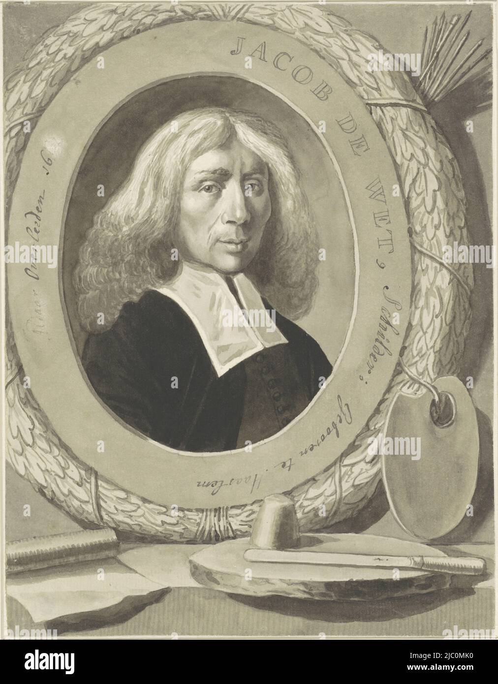 Portrait of the painter Jacob de Wet (the Elder), draughtsman ...
