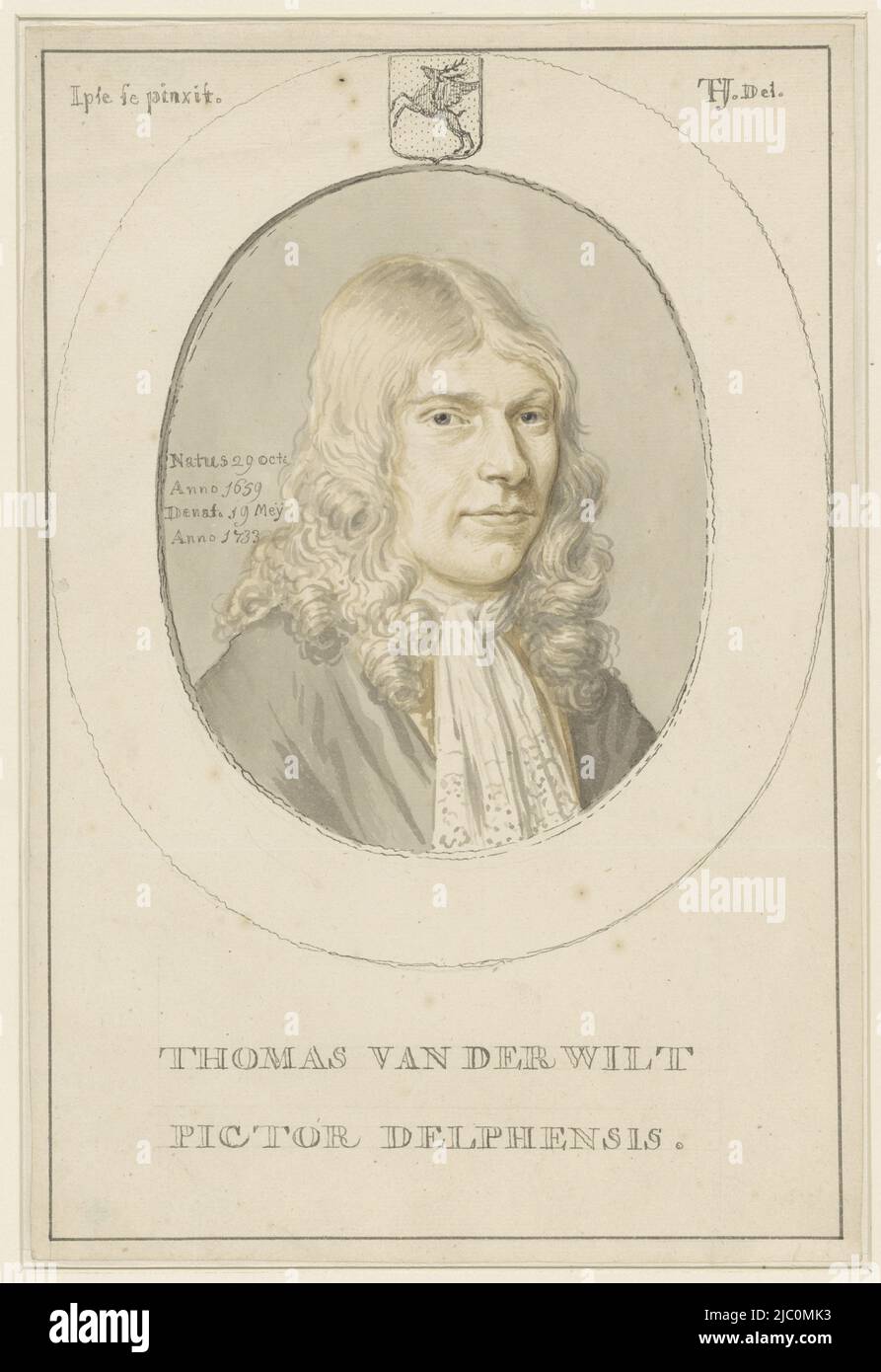 Self-portrait of the painter Thomas van der Wilt, Self-portrait of ...